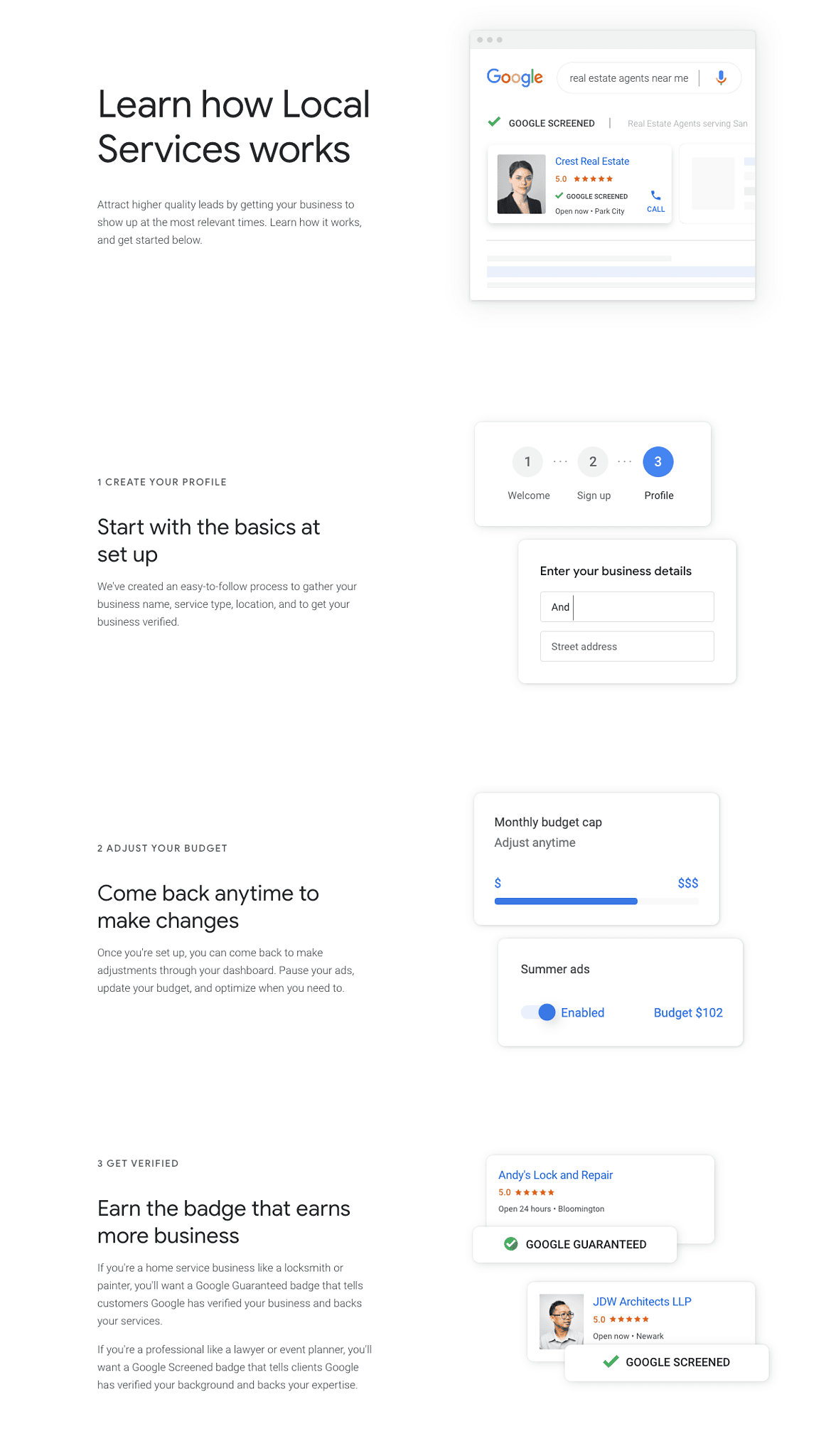 Google Guaranteed for Local Business (best practices)